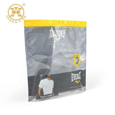 Cina Sacchetti di plastica trasparenti d'imballaggio della serratura dello zip dell'abbigliamento della borsa del chiaro indumento amichevole di Eco in vendita