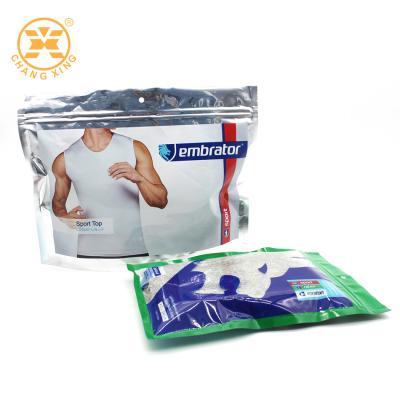 Cina Abito amichevole a chiusura lampo del LDPE Eco della biancheria intima degli uomini che imballa per i vestiti in vendita