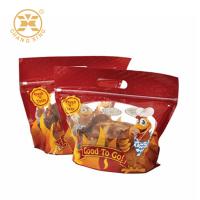 China 2kg Stand-Up Zipper Pouch with Handle for Grilled Roast Chicken Packaging - 80-200 Micron Thickness Custom Print for sale