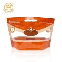 China 2kg Stand-Up Zipper Pouch with Handle for Grilled Roast Chicken Packaging - 80-200 Micron Thickness Custom Print for sale