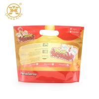 China 2kg Stand-Up Zipper Pouch with Handle for Grilled Roast Chicken Packaging - 80-200 Micron Thickness Custom Print for sale