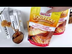 Bedrukte Crunch Snack Packaging Pouch Bag met rits op maat gemaakte voedselverpakkingszakken