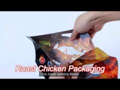 Borsa di imballaggio per pollo arrosto usato con cerniera