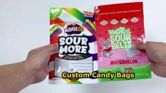 Custom Zipper Candy Packaging Bags Zipper Lock Candy Pouch