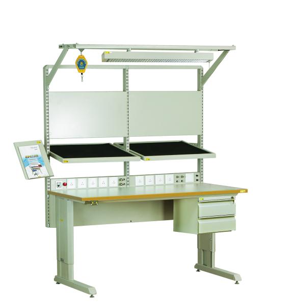 Anti Static Adjustable ESD Workbench Heavy Duty Steel For Industrial