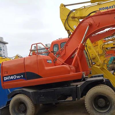 Китай DOOSA DH140W-7 Использованный экскаватор с гидравлическим насосом Паркера продается