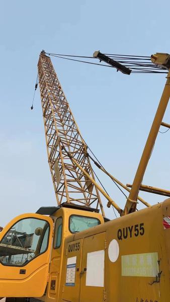 Quality Used XCMG 55T 80T QUY55 QUY50-II QUY80 Crawler Crane with Max. Lifting Height for sale