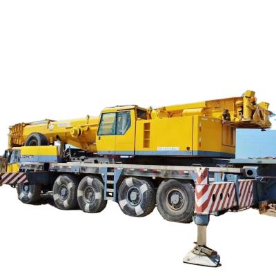 China Cummins Engine Liebherr 160T Used Truck Crane for Building Engine Pump Technical Sales for sale