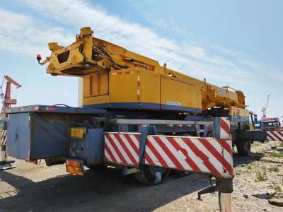 China Cummins Engine Liebherr 160T Used Truck Crane for Building Engine Pump Technical Sales for sale