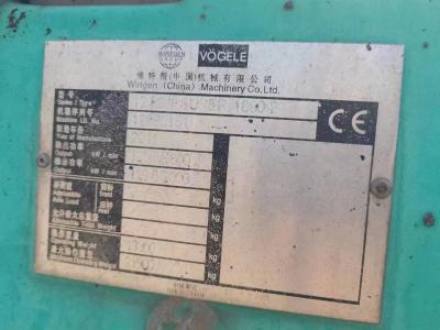 Cina Valvola idraulica Huade usata pavimentatore di asfalto VOGEL 1800-2 per Max. Spessore del pavimento 1000MM in vendita