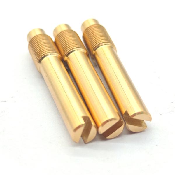 Quality Turning / Milling High Precision Metal Parts Brass Screw Thread Dowel Pin for sale