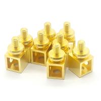 China Micro Machining CNC Brass Parts Anodized Brass Precision Turned Components for sale