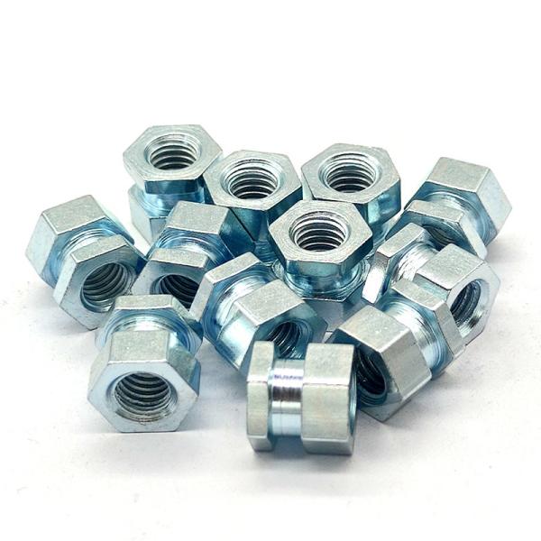 Quality Anodized Hexagonal Head Nut M8 M12 M16 M20 Zinc Plated Nut Blue White for sale
