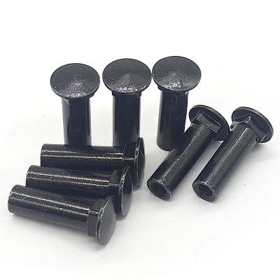 Rivets de aluminio de cabeza plana negra M2 M3 M6 M8 M10 M12 Rivets de aluminio de cabeza redonda