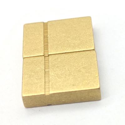 China Terminal Brass Copper China Factory Terminal Brass Block For Socket Brass Junction Terminal,square Hole Terminal Block Wire Terminal Box Customized Cnc Machining for sale