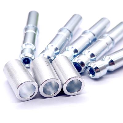 China Custom CNC Aluminum Bushings and Steel Lock Pins for Automotive for sale