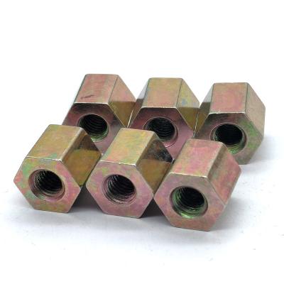 China Hexagonal Long Spacer Nuts with Color - Zinc Plating, Through - Hole Extended Fastening Components for Industrial Assembly for sale