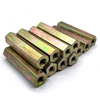 China Zinc - Plated Colorful Hexagonal Long Nuts, Through - Hole Extended Connector Nuts, Hardware Fastening Accessories for sale