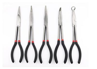China 11 16 Inch 90 45 25 Degree Straight Round Head Spark Plug Long Reach Needle Nose Pliers for sale