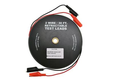 China Automotive Magnetic Test Leads With Banana Plugs 30 Ft 18 AWG Retractable Test Leads for sale