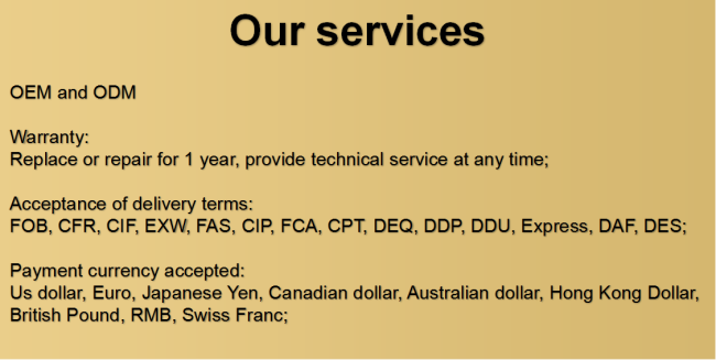 Logistics and payment information