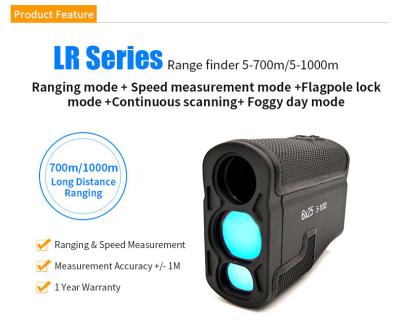 Cina telemetro del laser di golf di 6x25mm 5-1000m con la batteria di Pinsensor in vendita