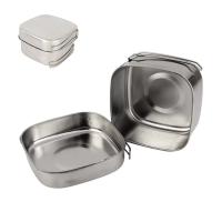 China H6.8CM Camping Cooking Set D14.7CM Stainless Steel Camping Cookware 6pcs/Set for sale