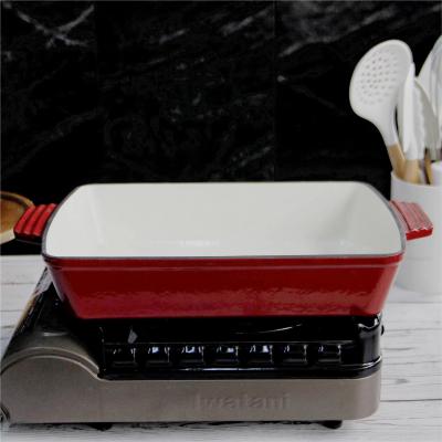 中国 エナメル塗料の鋳鉄のフライ パン2.5/4kgを鋳鉄の焼ける鍋を 販売のため
