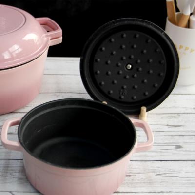 Cina Smalti il vaso di riserva rivestito /cocotte del ghisa dalla dimensione 18/20/22/24/26cm di Glasstop in vendita