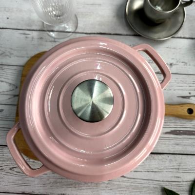 Cina Smalti il vaso di riserva rivestito /cocotte del ghisa dalla dimensione 18/20/22/24/26cm di Glasstop in vendita