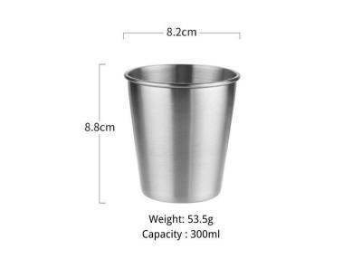 Cina Cuatom Silver 304 Stainless Steel Cup Set Lavatrice di piatti Sicuro antigraffi in vendita