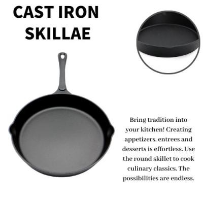 China 16cm Cast Iron Frying Pan Deep Cast Iron Skillet For Stir Frying for sale