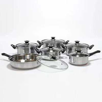 Cina Non vaso delle pentole di acciaio inossidabile del bastone 6 pezzi degli insiemi del commestibile nessuna deformazione in vendita