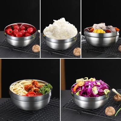 Cina Scalette lucide in acciaio inossidabile 304 a doppia parete per cucina in vendita