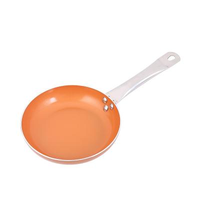 Cina Oven safe Orange Aluminum Cookware Set With Silicone Grip in vendita