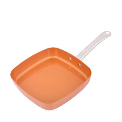 Cina Oven safe Orange Aluminum Cookware Set With Silicone Grip in vendita