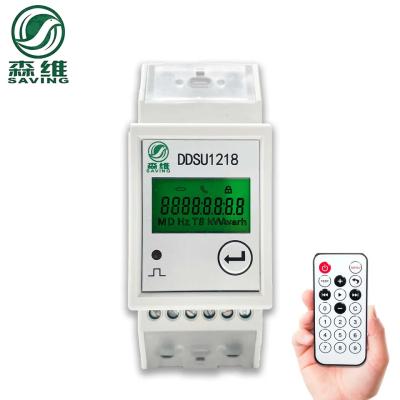 China Intervalo de temperatura -40C-70C Medidor de energia Din Rail de fase única com ecrã LCD Compacto e leve a 0,3 kg à venda