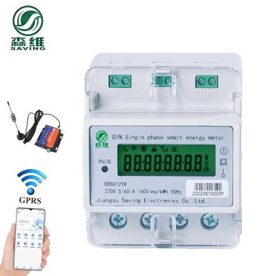 Cina 5 60 Un contatore di energia corrente monofase prepagato con display LCD e gamma di misurazione dell'energia 0-999999 in vendita