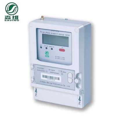 Cina 220V Contatore di energia a tre fasi prepagato Comunicazione GPRS/GSM/WIFI per il monitoraggio in tempo reale in vendita
