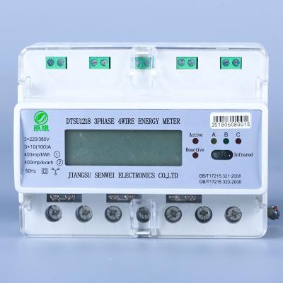 China Faixa de frequência de 50 Hz 220v Medidor de energia Wifi inteligente de três fases Potência dentro de 1 kg à venda