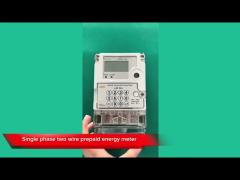 Witte van de het Toetsenbordenergie van de Elektriciteits Elektrische Symbolische Meter 50HZ de Meter Enige Fase Twee Draad