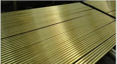 China ASTM B111 JIS H3300 EN12451 seamless CuZn20Al2 brass tube and pipe for sale