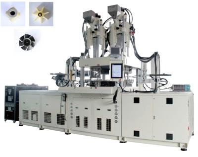 Cina Verticale rotativo della macchina dello stampaggio ad iniezione di multi colore 500 tonnellate 3000 grammi in vendita