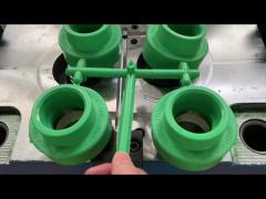 Green Color Vertical Injection Molding Machine With Rotary Table