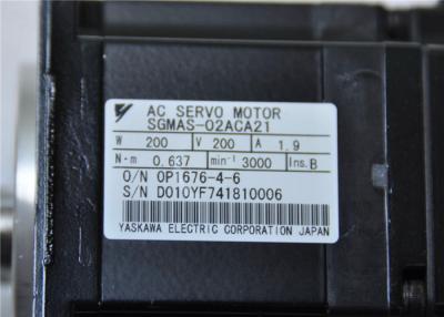 中国 YASKAWA SGMAHシグマII SGMAS-02ACA21 ACサーボ モーター200W 1.9A 0.637N.m 販売のため