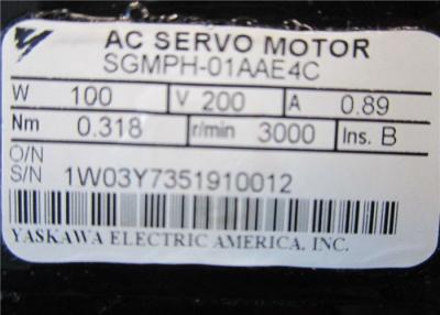 China Servo motor industrial C da C.A. de Yaskawa 100W 200V 0.89A do servo motor de SGMPH-01AAE4C à venda