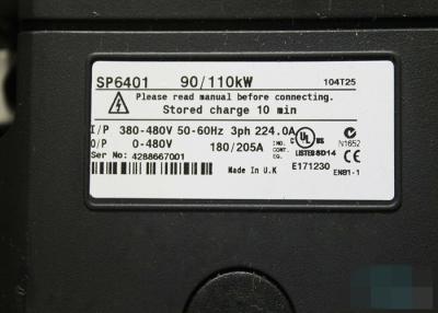 Cina Azionamento dell'invertitore 0-480V 180-205A di Unidrive SP6401 90kw/110kW di tecniche di controllo di Nidec servo in vendita