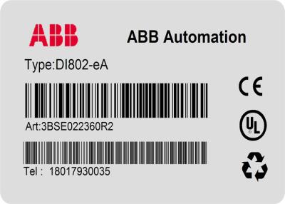 中国 ABB DI802 3BSE022360R1 S800L入力/出力モジュールDI802 eAの3BSE022364R2デジタル入力 モジュール 販売のため