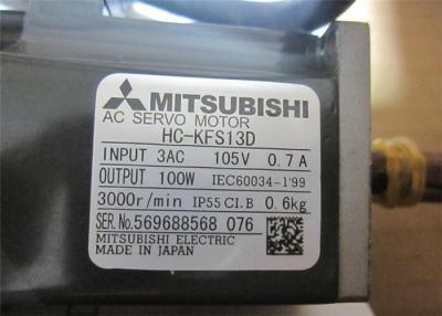 中国 在庫の新しい三菱100W産業ACサーボ モーターHC-KFS13D 3AC 105V 0.7A 販売のため