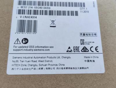 China SIEMNES 6ES7215-1BG40-0XB0  S7-1200 CPU 1215C compact CPU AC/DC/relay 2 PROFINET ports for sale